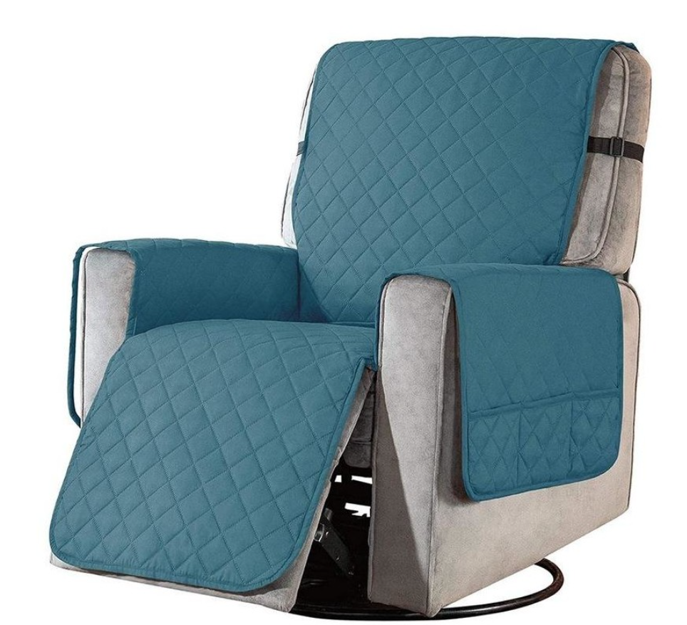 Chair Protector Recliner – Waterproof Slip Cover with Non-Slip Strap ...
